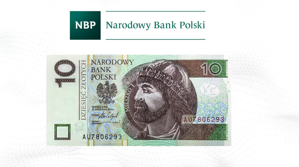 NBP prezentuje: banknot obiegowy o nominale 10 zł